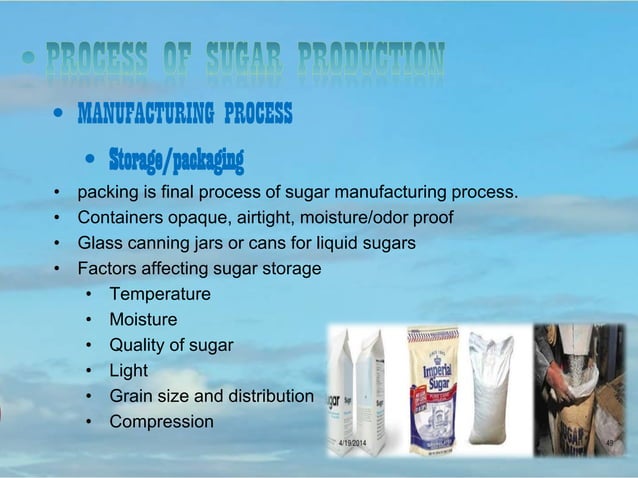Process of sugar production from sugarcane - sugar factory | PDF ...
