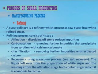 Sugar Processing Steps