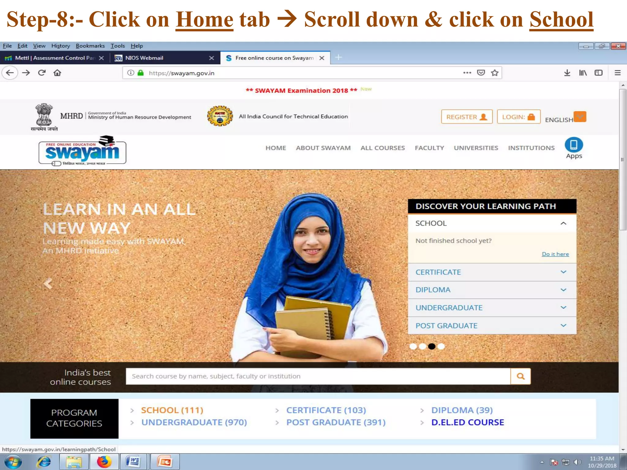 Process of SWAYAM Registration | PDF