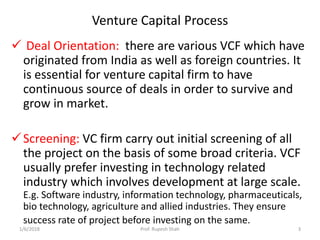Process of venture capital & pvt eq. funding | PPT