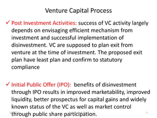 Process of venture capital & pvt eq. funding | PPT