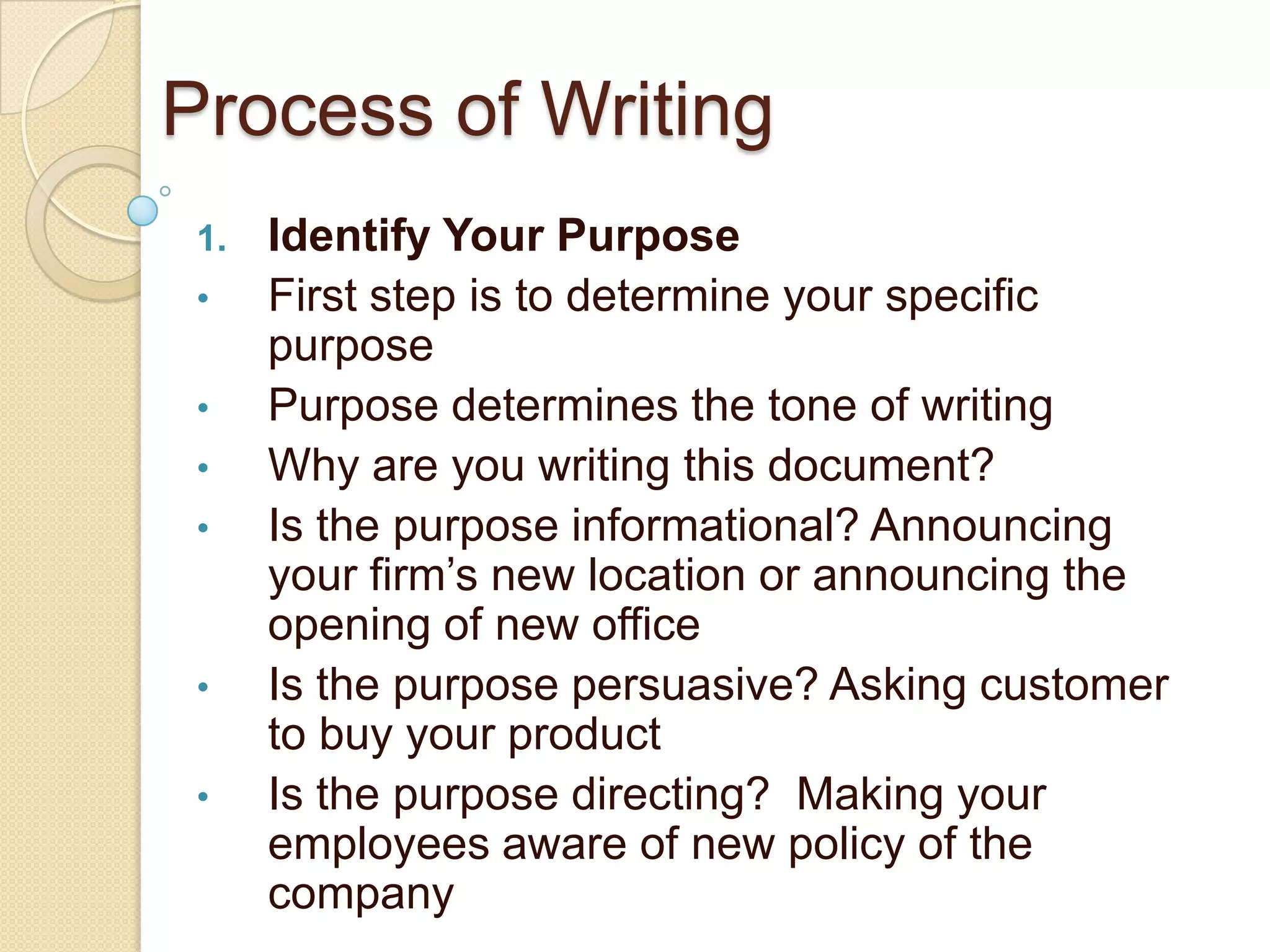 Process of writing (1) | PPT
