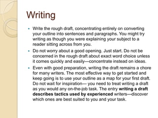 Process of writing (1) | PPT