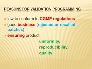 Process validation fof Pharmaceutical dosage forms (formulation) | PPTX
