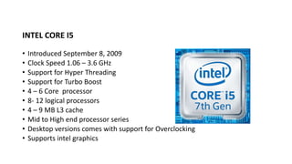 Intel Processor pentium to i9 | PPT