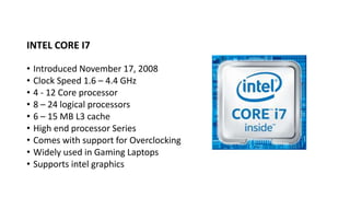 Intel Processor pentium to i9 | PPTX