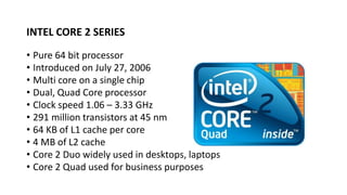 Intel Processor pentium to i9 | PPT
