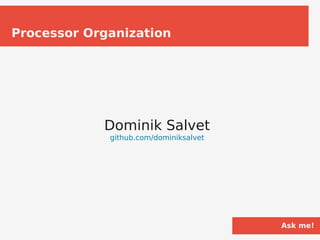 Processor Organization | PDF