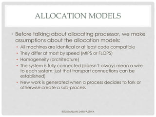 Processor allocation in Distributed Systems | PPTX