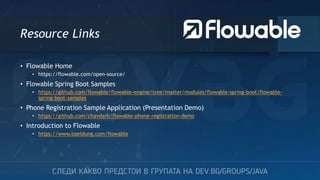 Process Orchestration with Flowable and Spring Boot | PPTX