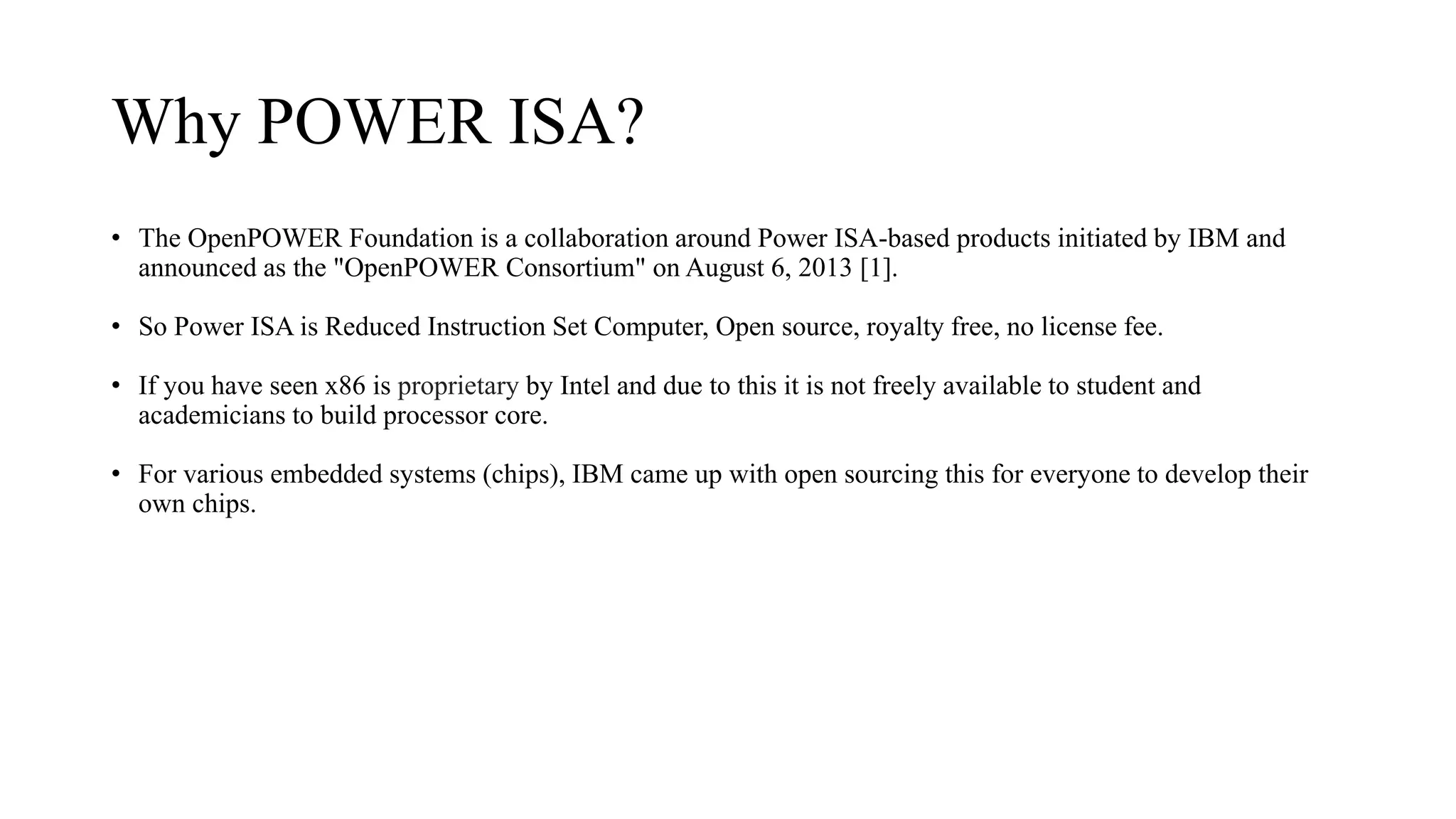 Processor core on POWER ISA | PPT