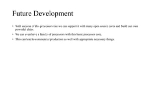 Processor core on POWER ISA | PPT