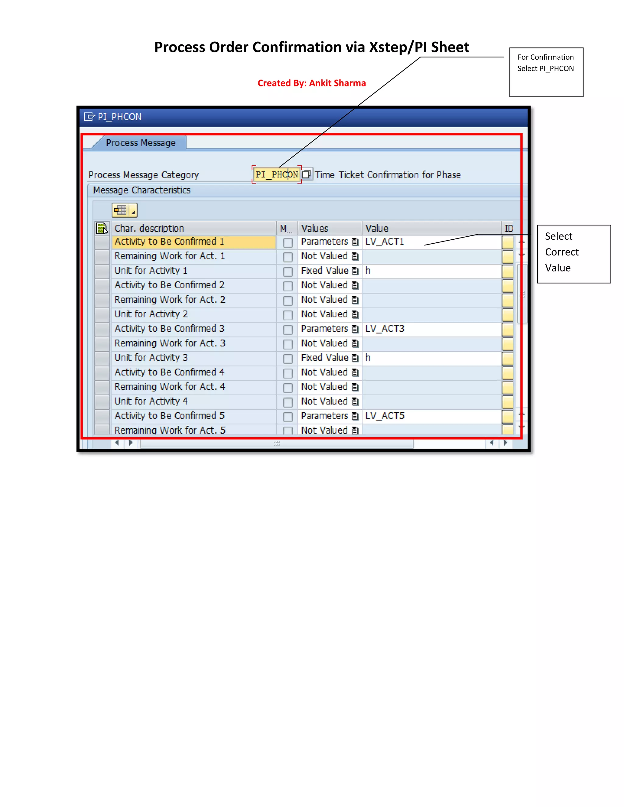 Learn Process order confirmation via XStep and PI sheet | PDF