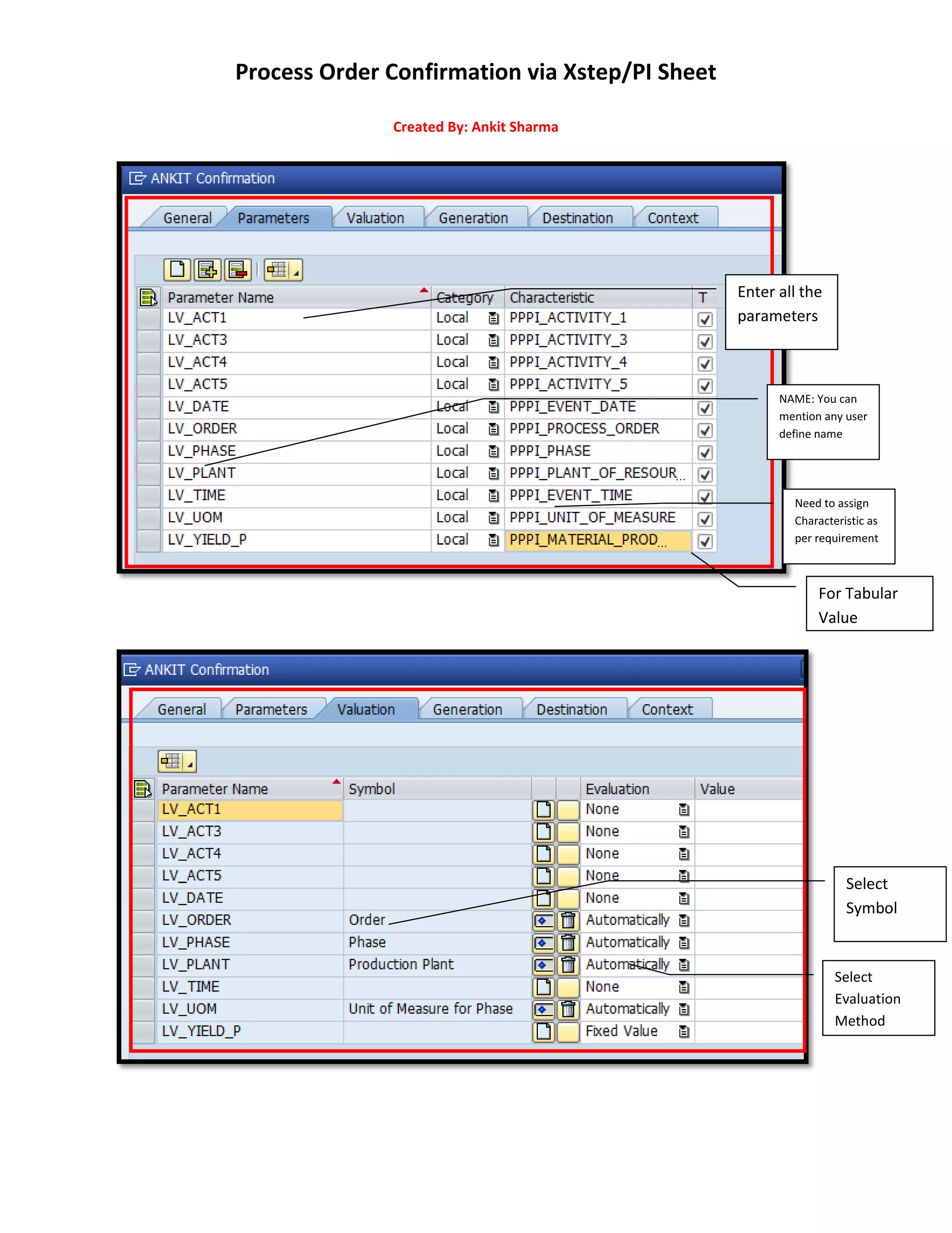 Learn Process order confirmation via XStep and PI sheet | PDF