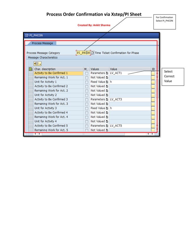 Learn Process order confirmation via XStep and PI sheet | PDF