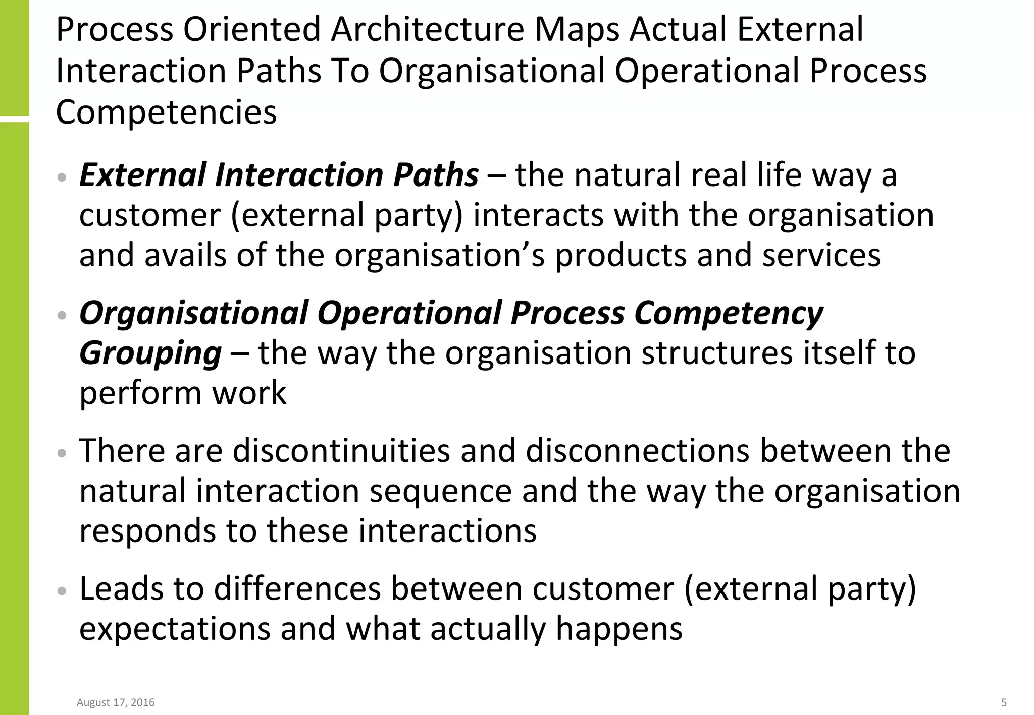 Process Oriented Architecture | PPT