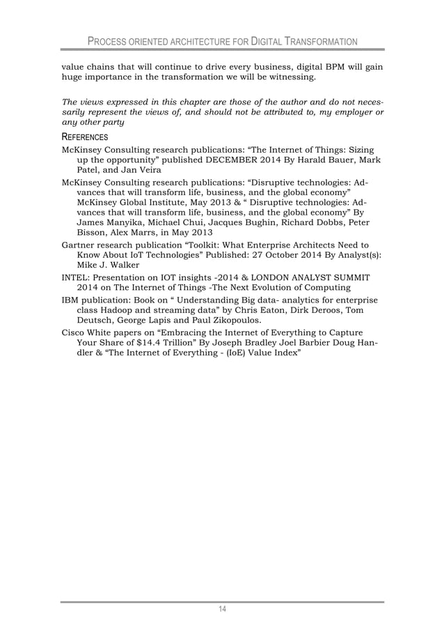 Process oriented architecture for digital transformation 2015 | PDF | Internet | Computing