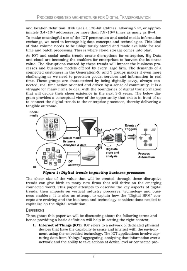 Process oriented architecture for digital transformation 2015 | PDF | Internet | Computing