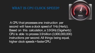 Presentation on - Processors | PPTX