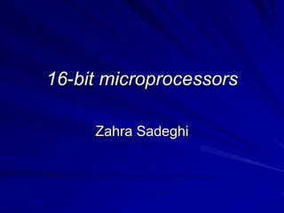 16-bit microprocessors | PDF