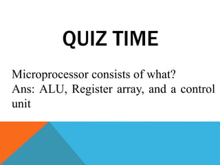 Microprocessors:Types & Comparison of Microprocessors | PPTX