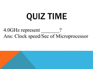 Microprocessors:Types & Comparison of Microprocessors | PPTX