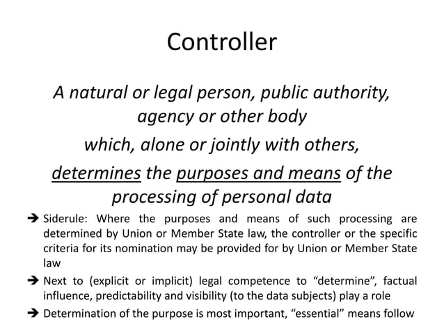 Controller-to-processor agreements | PPT