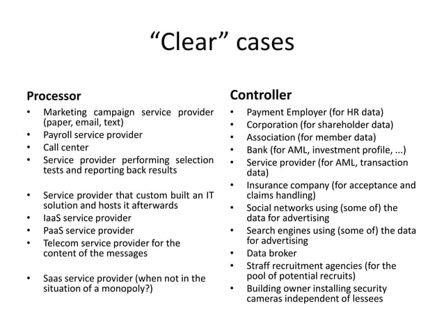 Controller-to-processor agreements | PPT