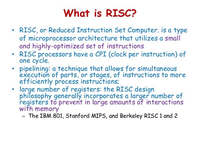 Processors selection