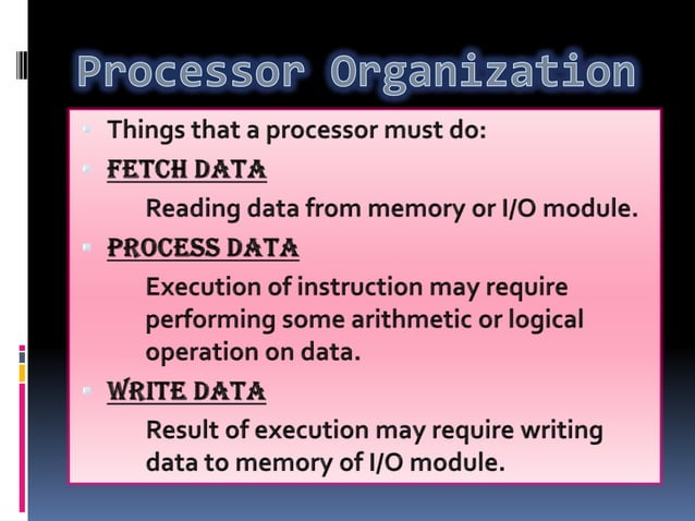 Processor structure and funtions | PPTX