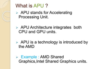 Processors with Advanced Technologies | PPTX