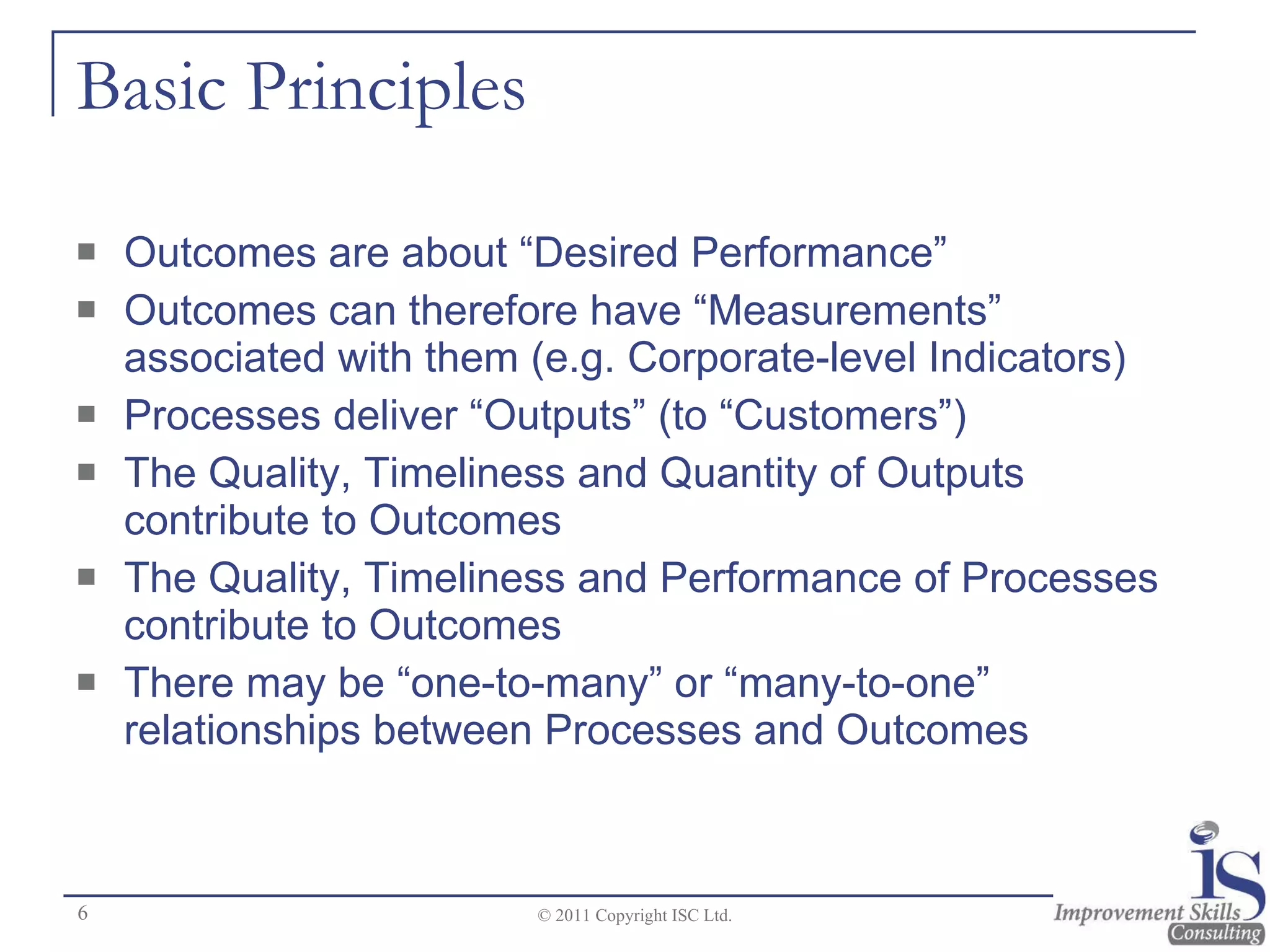 Process outcomes vs outputs | PPT