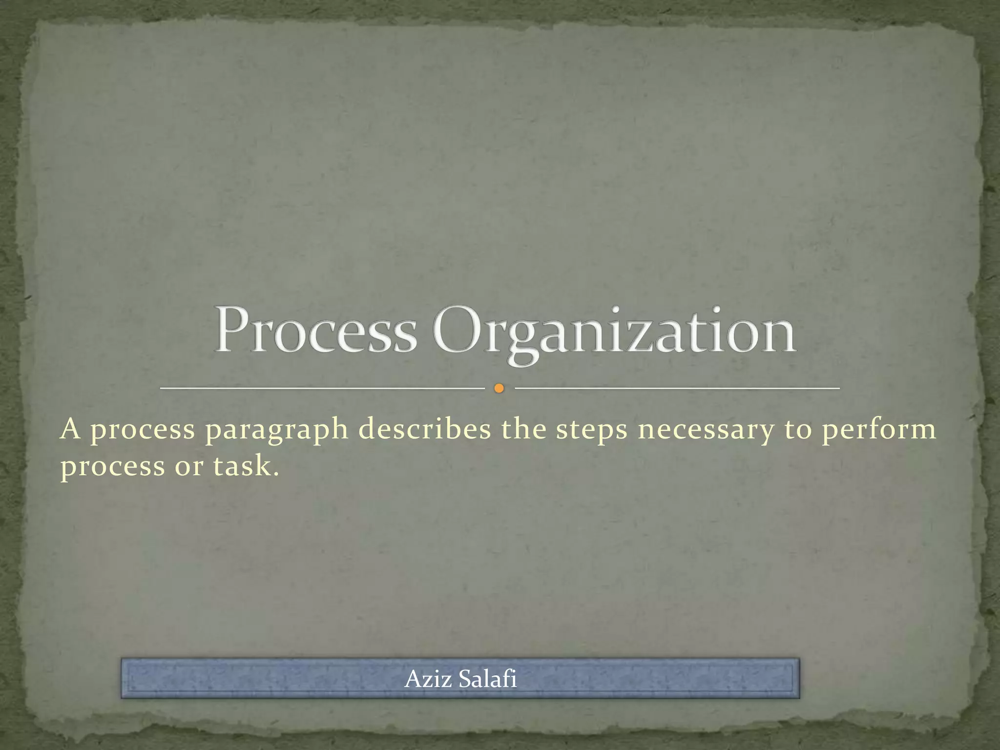 Process paragraph | PPT