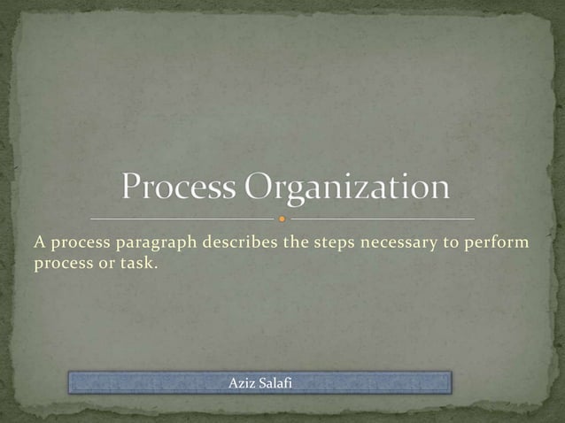 Process paragraph | PPT