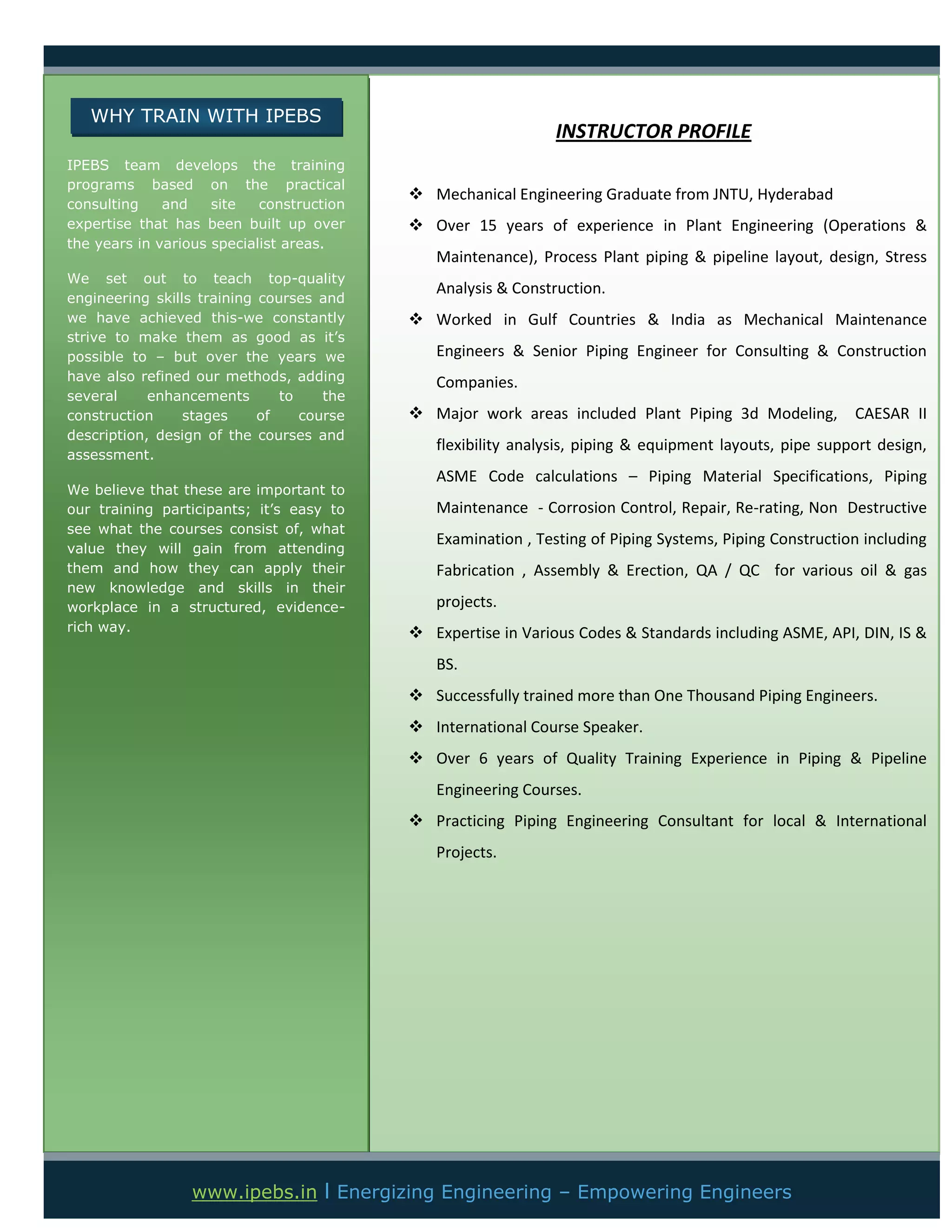 Process piping design & engineering per asme b 31.3 | PDF