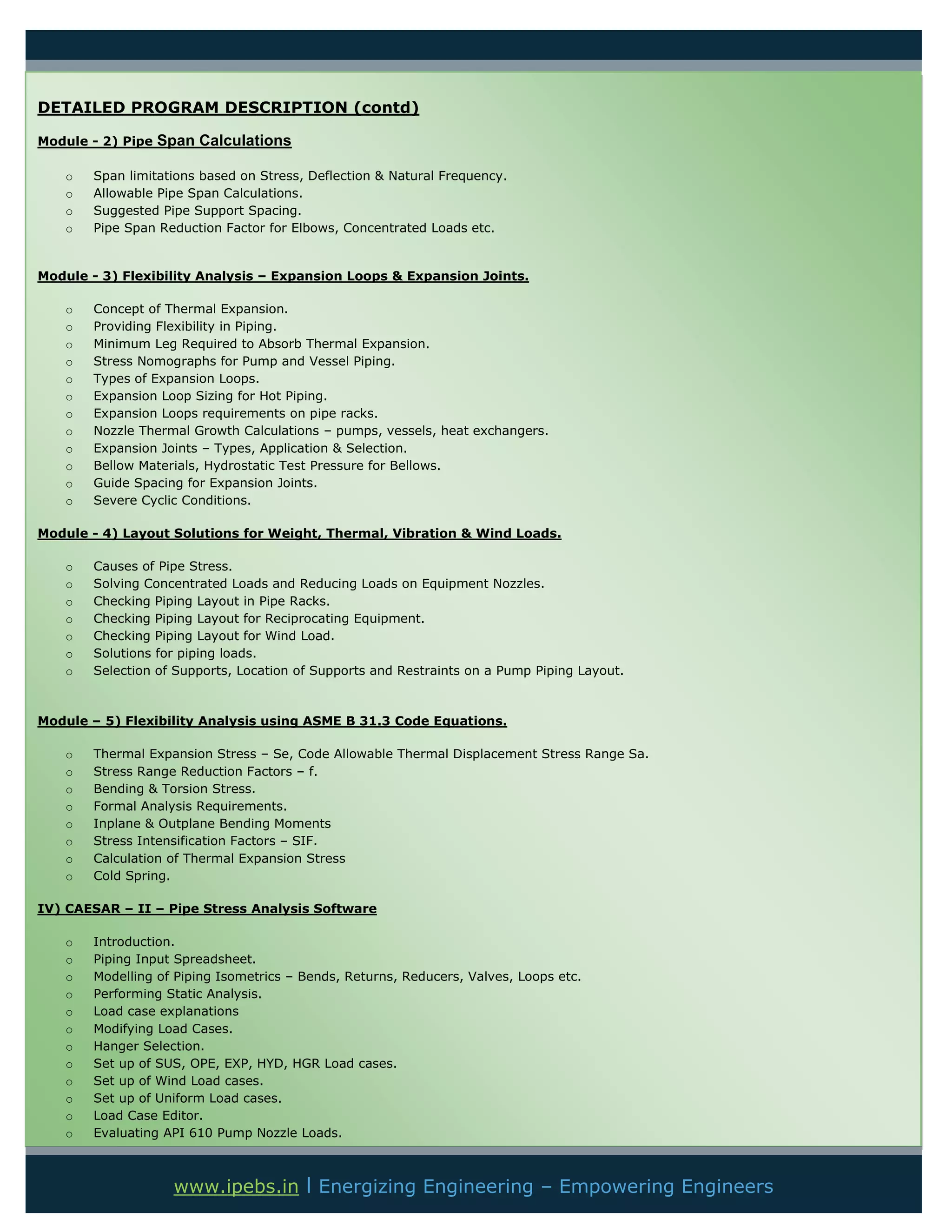 Process piping design & engineering per asme b 31.3 | PDF