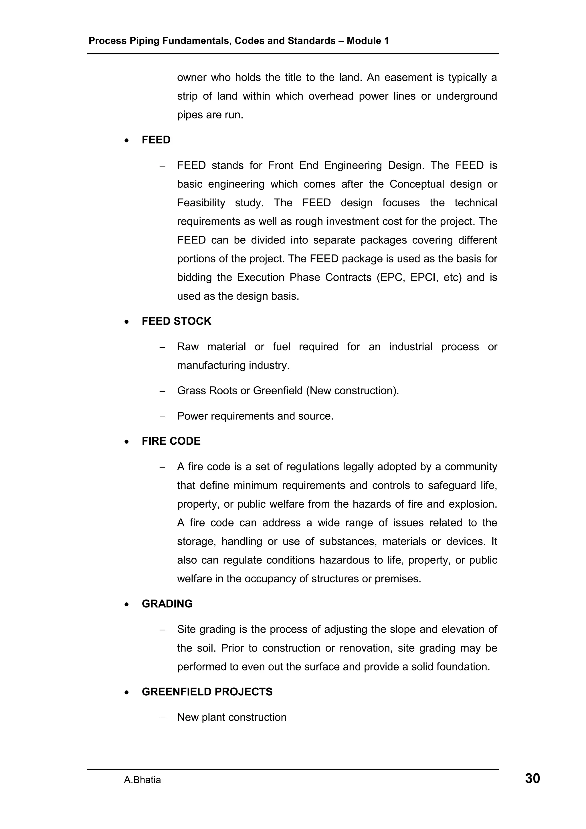 Process piping fundamentals, codes and standards module 1 | PDF