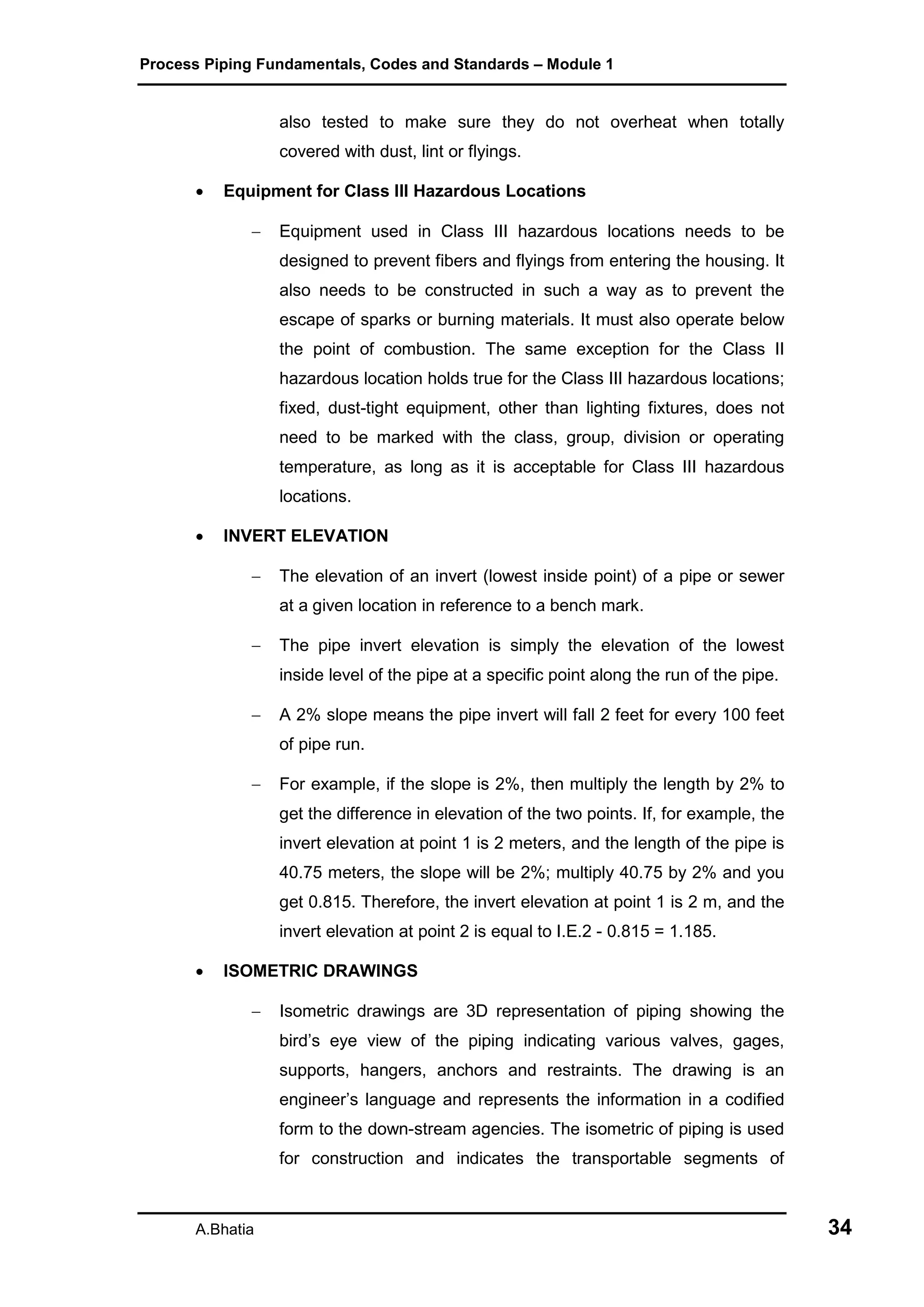 Process piping fundamentals, codes and standards module 1 | PDF