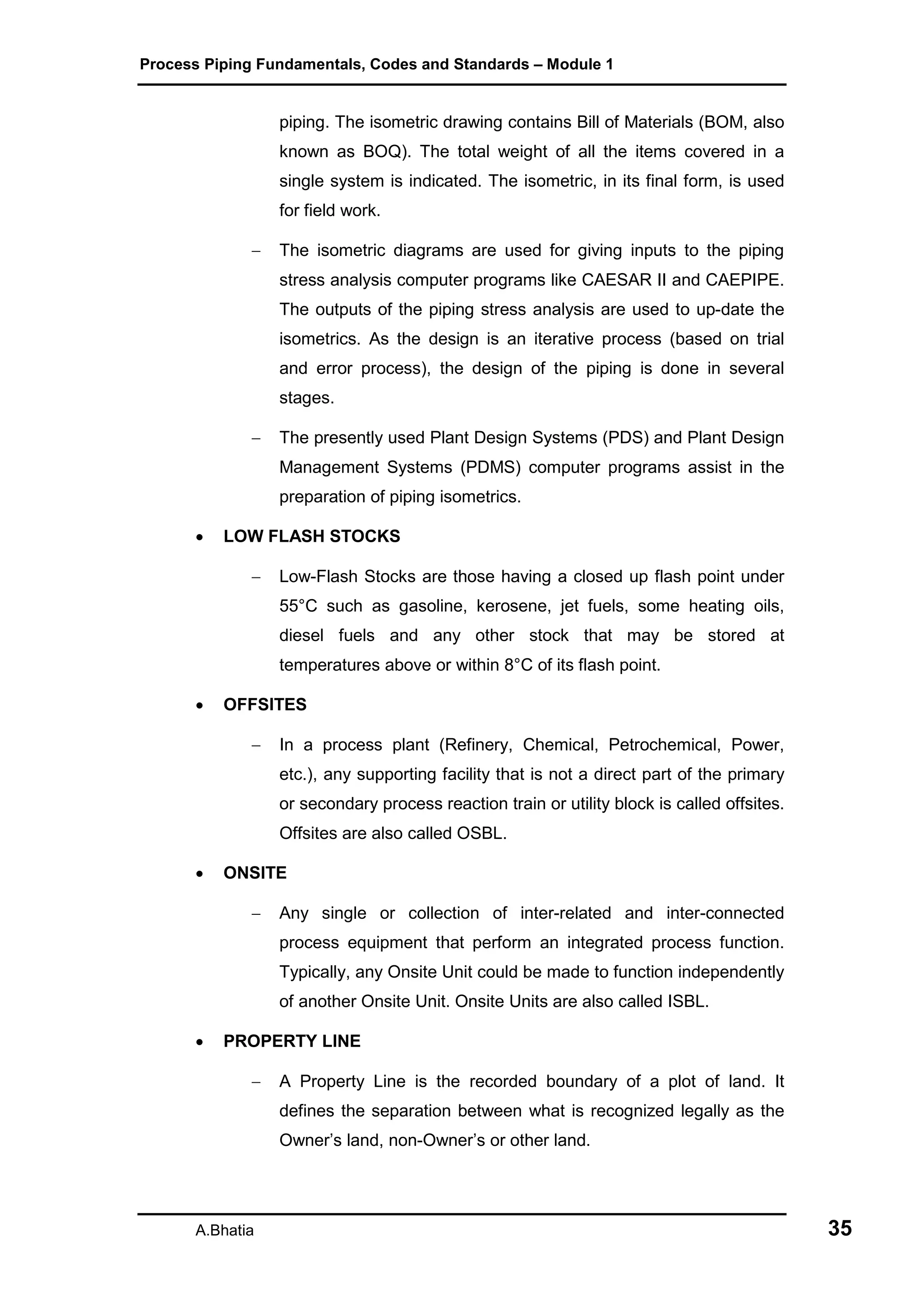 Process piping fundamentals, codes and standards module 1 | PDF