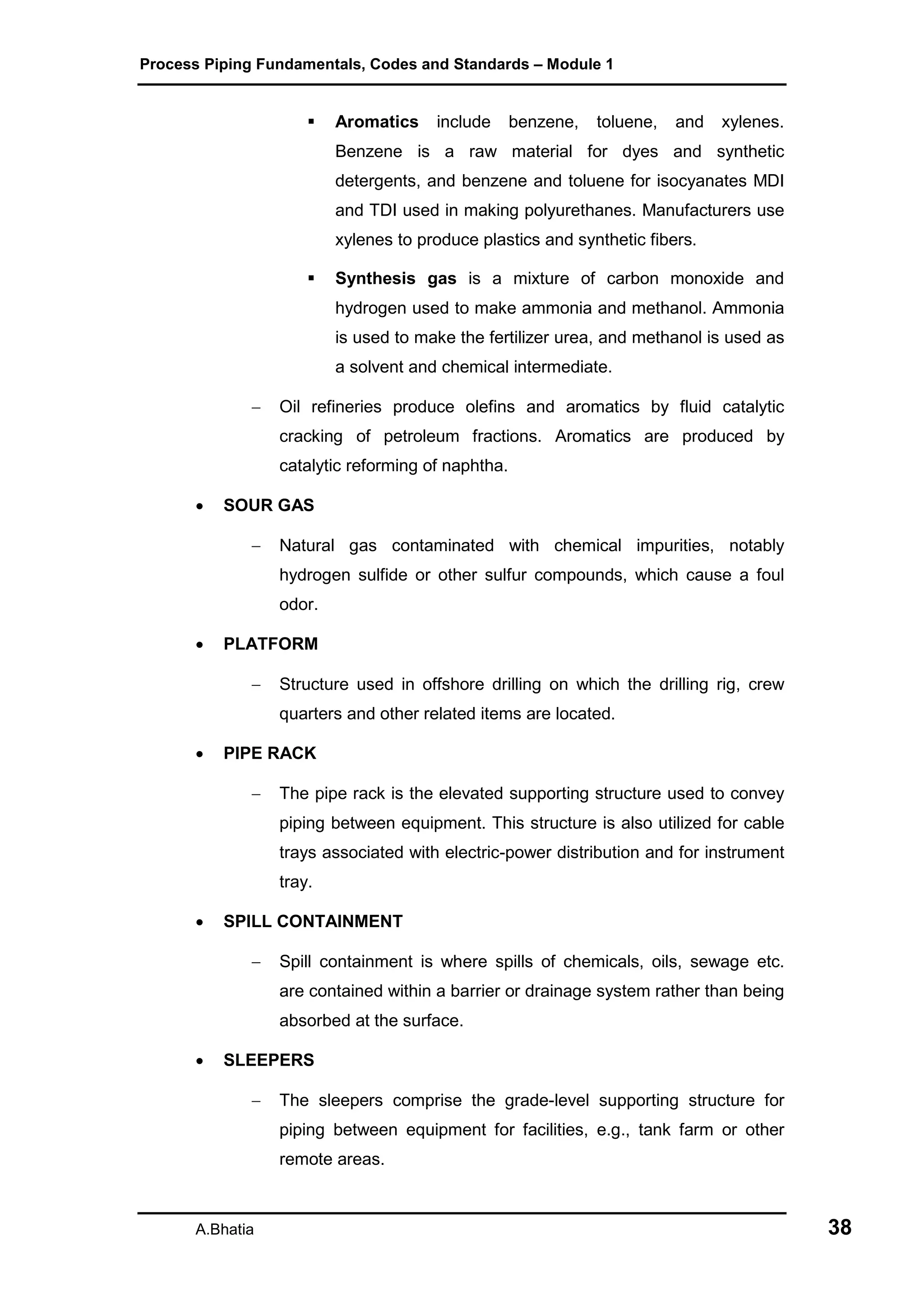 Process piping fundamentals, codes and standards module 1 | PDF