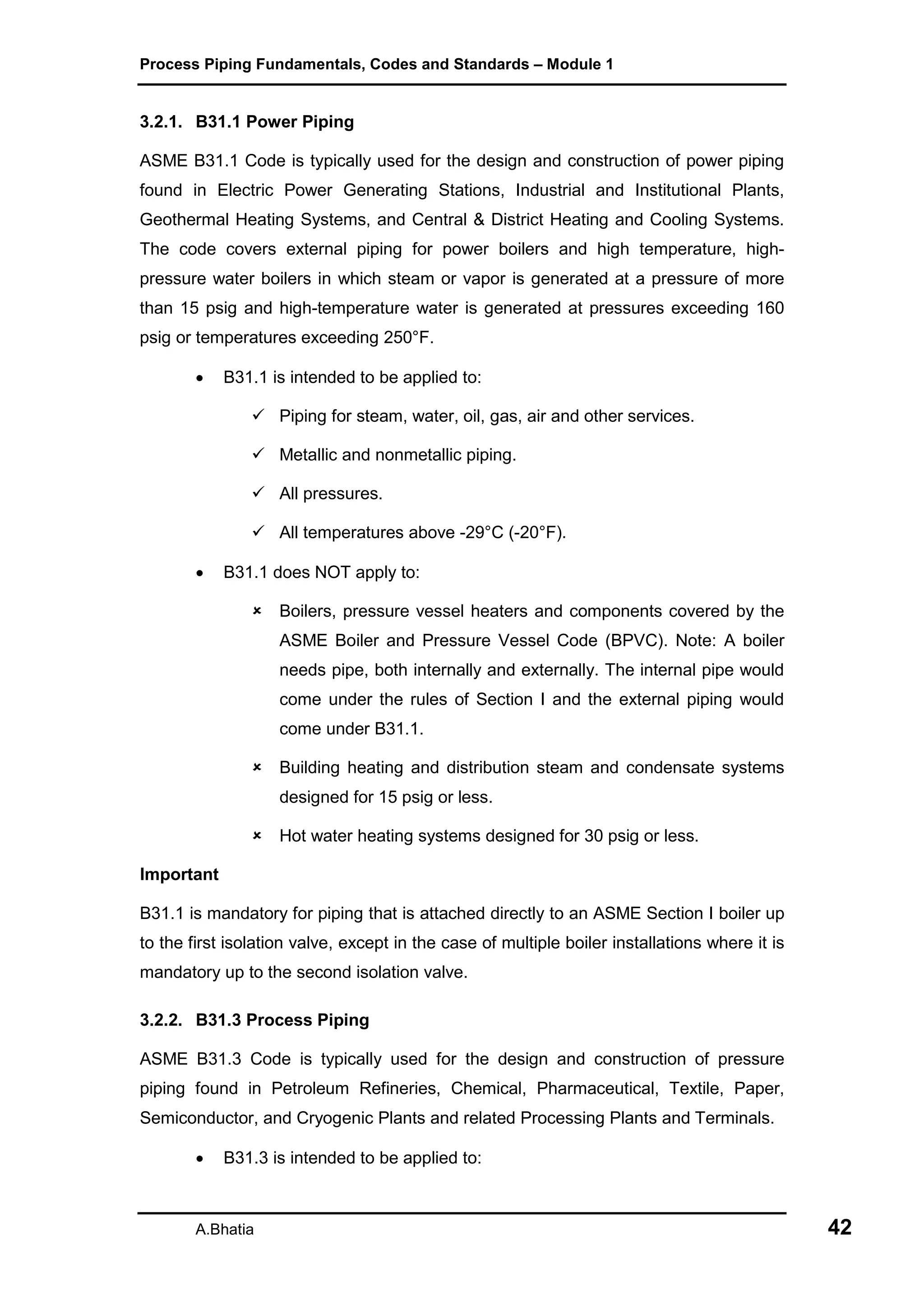 Process piping fundamentals, codes and standards module 1 | PDF