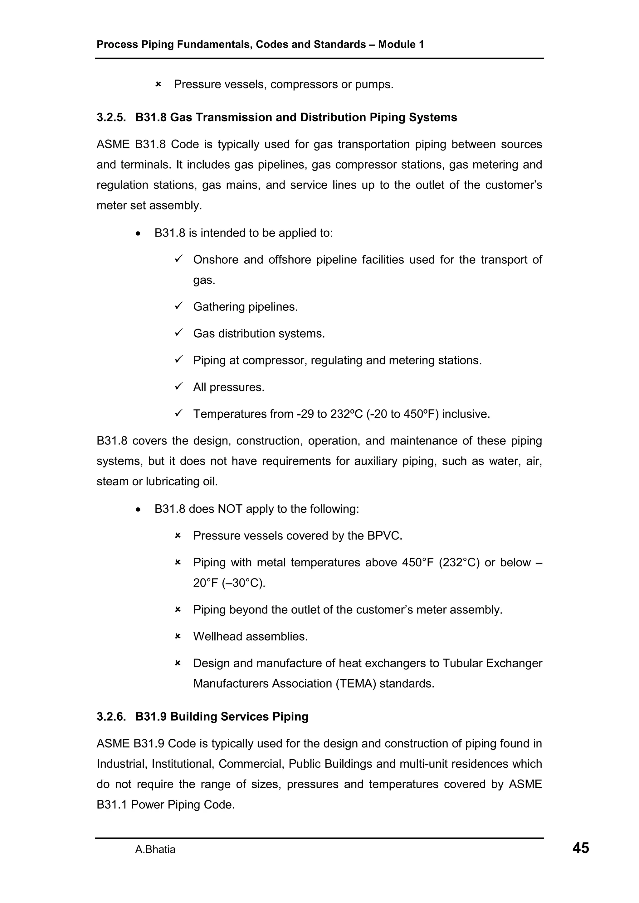 Process piping fundamentals, codes and standards module 1 | PDF