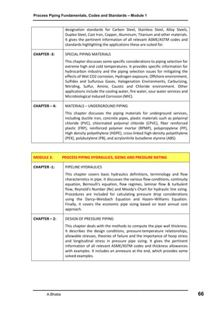 Process piping fundamentals, codes and standards module 1 | PDF