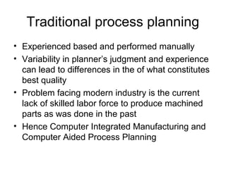Process Planning | PPT
