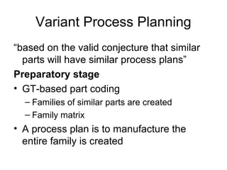 Process Planning | PPT