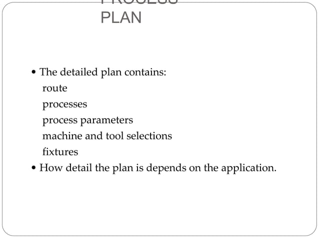 Process planning | PPT
