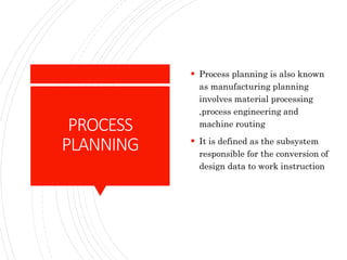 Process planning | PPTX