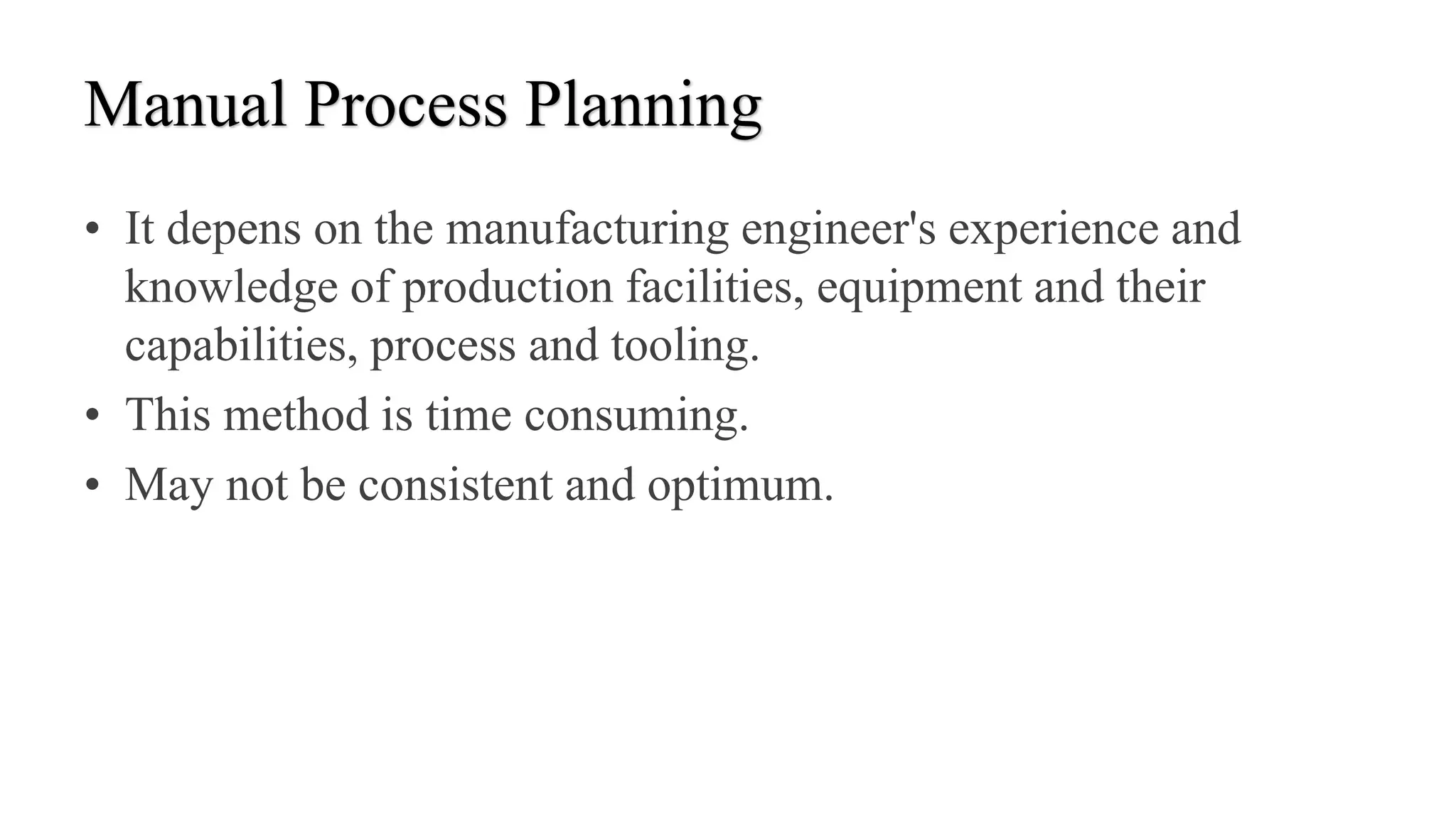Process planning | PPTX