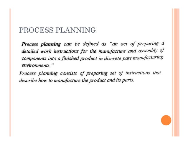 Process planning and cost estimation unit i | PDF