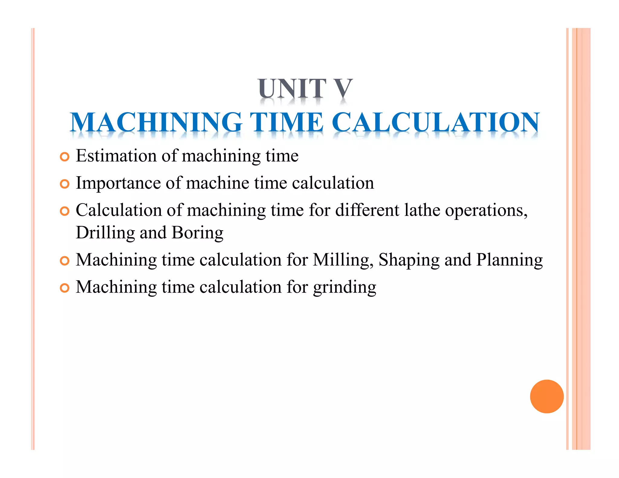 Process planning and cost estimation unit v | PDF